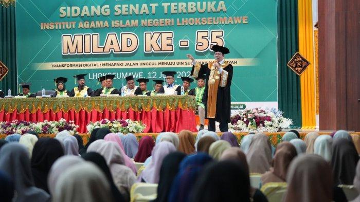 Peringati Milad Ke-55, Rektor IAIN Lhokseumawe Paparkan Rekam Jejak Transformatif Kampus ...