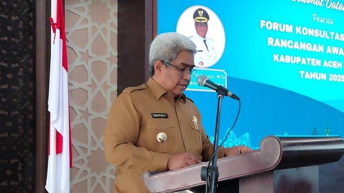 Pj Bupati Aceh Utara Buka Forum Konsultasi Publik Rancangan Awal RKPD 2025 - Serambinews.com