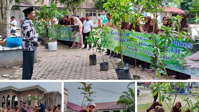 SMAN 1 Peureulak Aceh Timur Sukseskan Gerakan Menanam Satu Juta Pohon ...