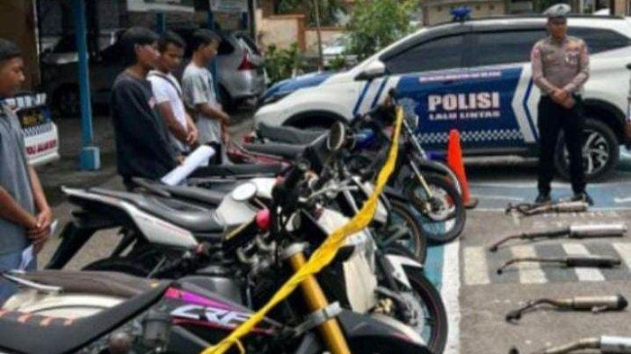 Personel Satlantas Polres Sabang Gelar Razia Sepeda Motor Berknalpot Brong - Serambinews.com