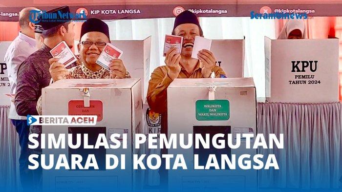 VIDEO - KIP Kota Langsa Simulasi Pemungutan dan Penghitungan Suara - Serambinews.com
