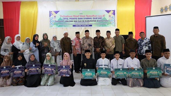 Kegiatan Dinul Islam Berakhir, Kacabdisdik Aceh Utara Beri Hadiah Kepada Siswa Peraih Juara ...