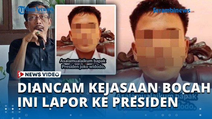 VIDEO Siswa SMP Diancam Oknum Kejaksaan, Kini Minta Tolong ke Presiden Jokowi - Serambinews.com