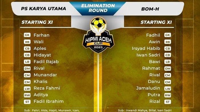 Sore Ini, Dua Klub Legend, BOM-H dan Karya Utama Bertarung dalam HIPMI ...