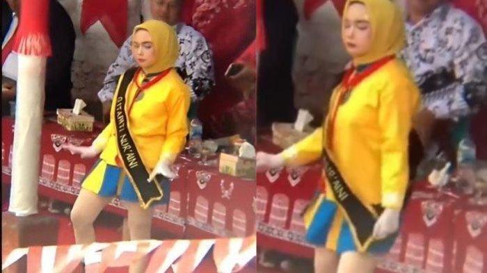 Sosok Wanita Mayoret Jilbab Kuning yang Joget Pakai Rok Pendek Depan ... Sosok Wanita Mayoret Jilbab Kuning yang Joget Pakai Rok Pendek Depan ...