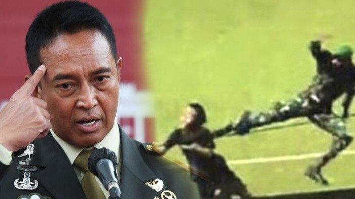 Usut Prajurit TNI yang Tendang Suporter, Jenderal Andika: Kami Periksa Hingga ke Komandan ...
