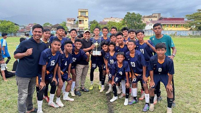 SSB Tunas Muda GTSB Padang Sikabu Juara Liga U-15 Abdya, Kandaskan AAFC 1-0 di Lapangan Persada ...