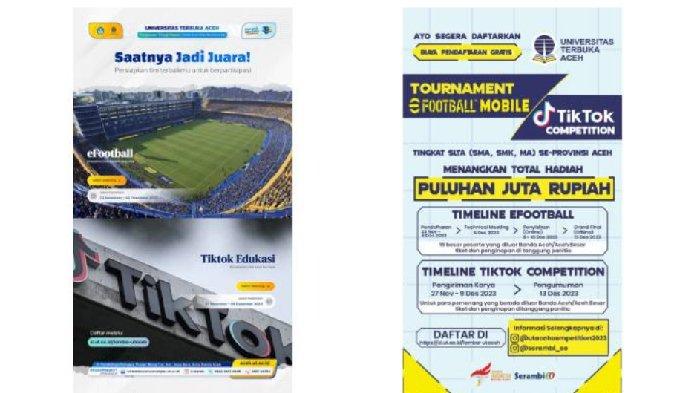 Gali Kreativitas Siswa SLTA, UT Aceh Adakan e-Football dan TikTok ...