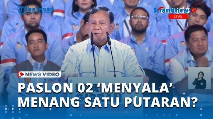 VIDEO - Prabowo-Gibran 'Menyala', CSIS Pastikan 02 Menang Satu Putaran - Serambinews.com