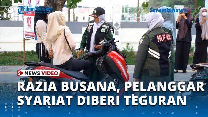 VIDEO - Razia Busana di Depan SHB, Sejumlah Warga Distop WH - Serambinews.com