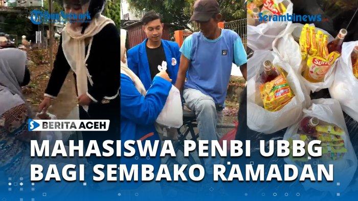 VIDEO - Wujudkan Kepedulian Sesama, Mahasiswa PENBI UBBG Bagi Sembako ...