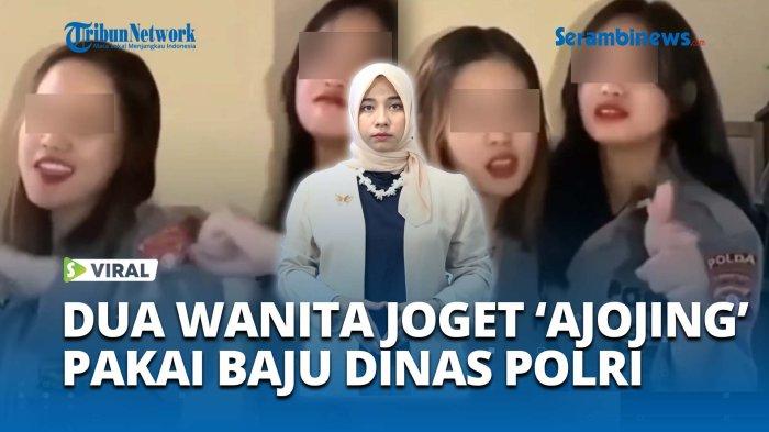VIDEO VIRAL 2 Wanita Joget Pakai Baju Dinas Polri dan Celana Pendek, Terungkap ini Identitasnya ...