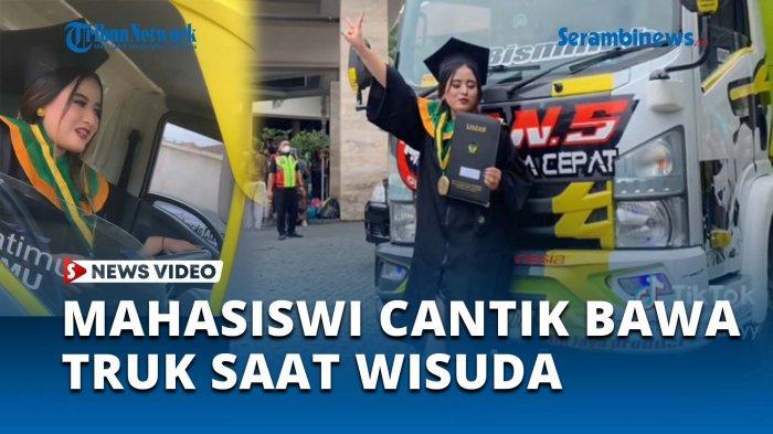 Video Viral Mahasiswi Cantik Di Malang Kendarai Truk Ke Acara Wisuda