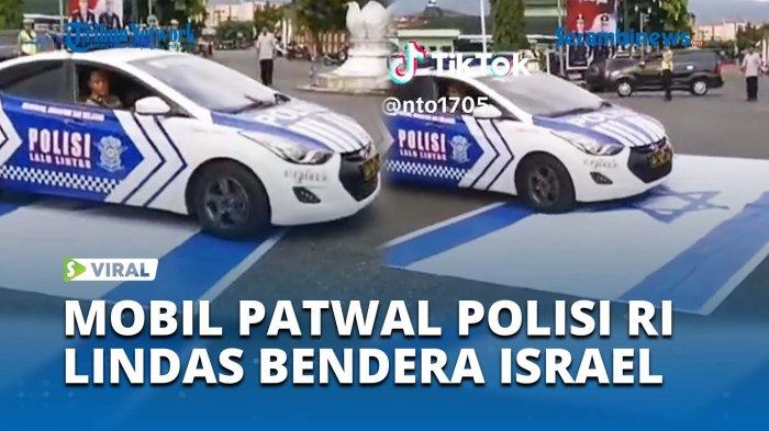VIDEO VIRAL Mobil Patwal Polisi Lindas Bendera Israel, Mabes Polri Buka ...