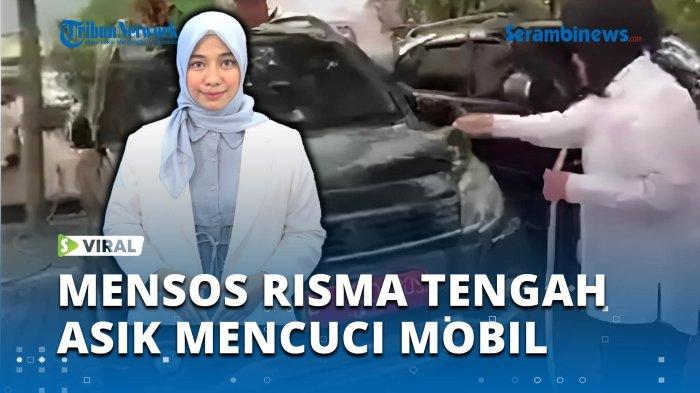 VIDEO - Viral Mensos Risma Asik Cuci Mobil yang 'Pajaknya Mati ...