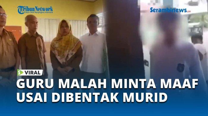 VIDEO Viral Murid SD Bentak Guru di Sekolah, Kini Sang Guru Malah Meminta Maaf - Serambinews.com