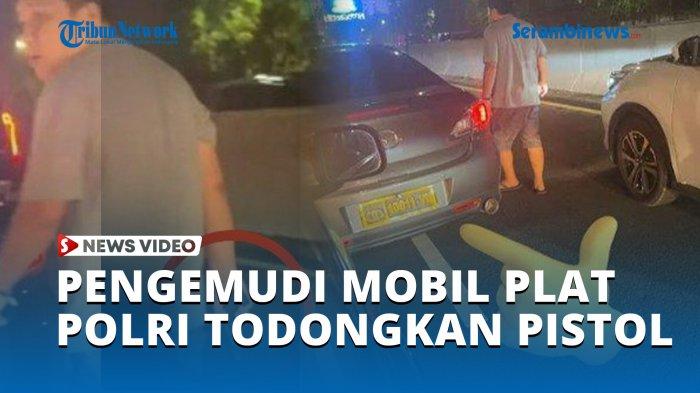 VIDEO Viral Pengemudi Mobil Plat Polri Todong Pistol Sopir Taksi Online ...