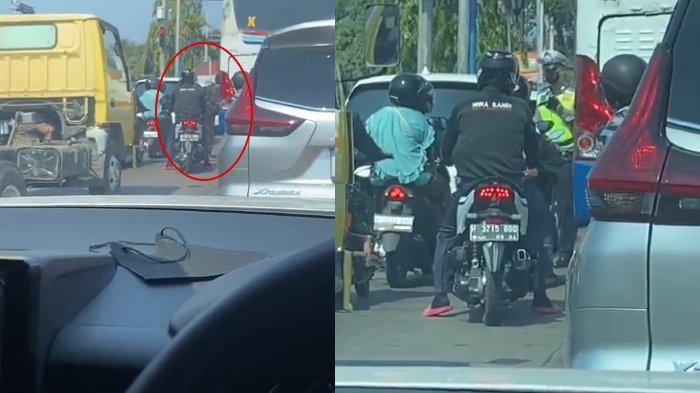 Viral Tidak Pakai Helm, Penumpang Ini Ngumpet di Dalam Bus saat Polisi ‘Razia’ di Lampu Merah ...