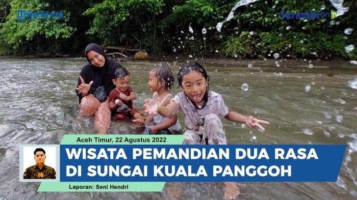 VIDEO Wisata Sungai Dua Rasa di Kuala Panggoh, Sensasi Mandi Air Hangat ...