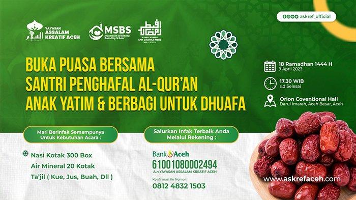 Yuk, Infak Buka Puasa Bersama Penghafal Al-Qur’an dan Anak Yatim ...