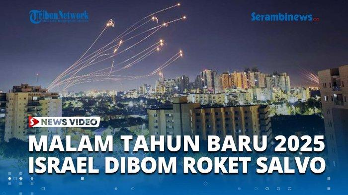 VIDEO Zionis Sambut Tahun Baru Dalam Ketakutan! Ledakan Roket Salvo ...