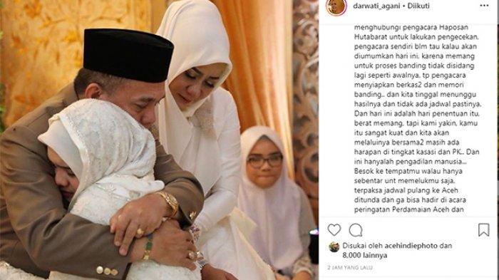 Vonis Irwandi jadi 8 Tahun, Darwati: Besok ke Tempatmu Walau Hanya ...