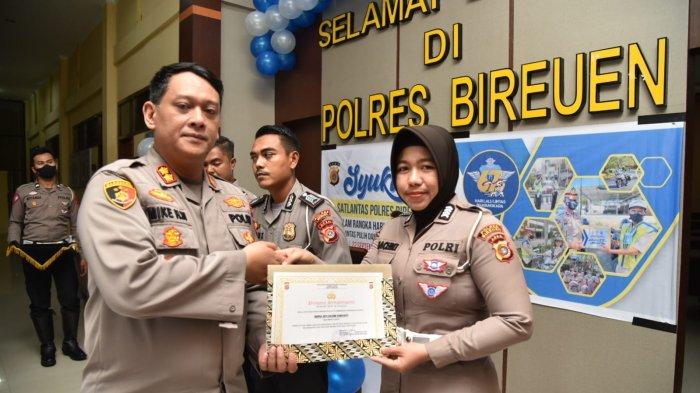 Sejumlah Anggota Satlantas Polres Bireuen Peroleh Penghargaan - Serambinews.com