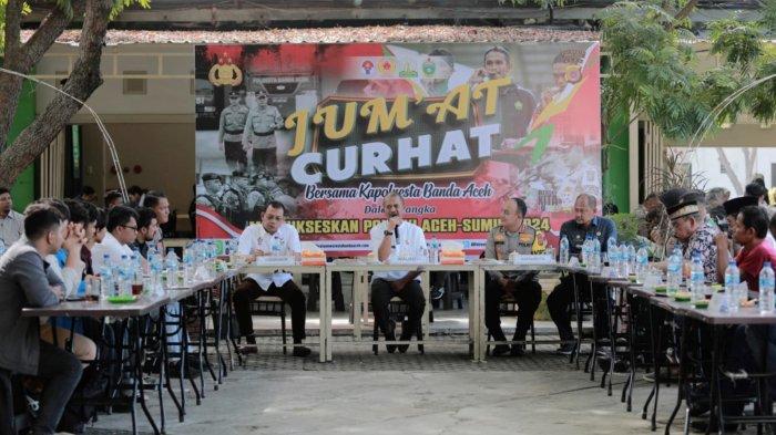 Jumat Curhat Polresta, Pj Wali Kota Ajak Warga Sukseskan PON XXI Aceh-Sumut - Serambinews.com
