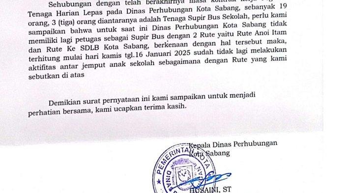 Operasional Bus Sekolah di Sabang Dihentikan, Orang Tua Siswa Mengeluh ... Operasional Bus Sekolah di Sabang Dihentikan, Orang Tua Siswa Mengeluh ...