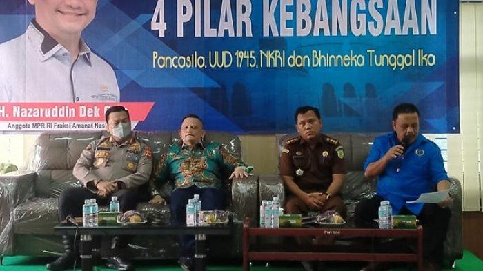 Anggota DPR RI Nazaruddin Dek Gam Sosialisasi 4 Pilar Kebangsaan kepada Wartawan, Gandeng PWI ...