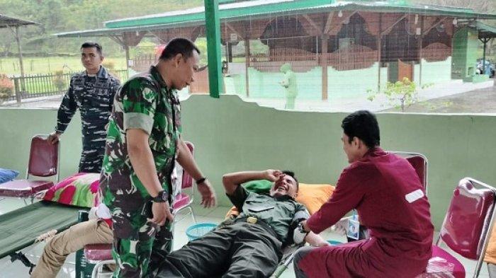 Peringati Hari Juang TNI AD dan HUT Kodam IM, Kodim Simeulue Gelar Donor Darah - Serambinews.com