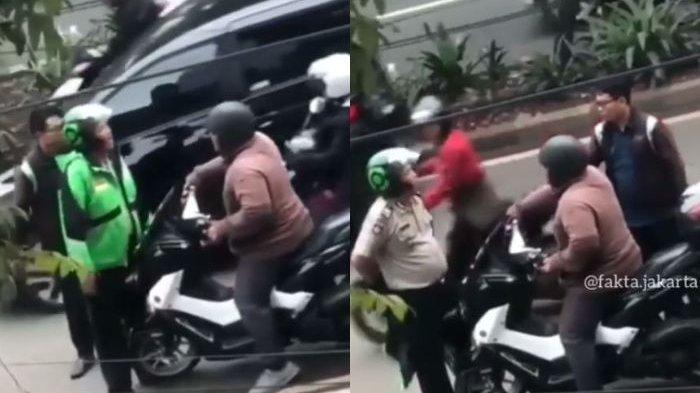 VIRAL Video Driver Ojol Berubah Jadi Polisi, Pengendara Ugal-ugalan Ini Kaget dan Langsung ...