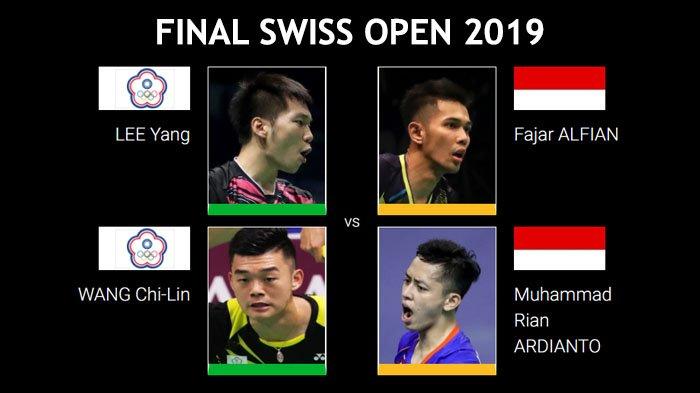 Live Streaming Final Swiss Open 2019 - Harapan Indonesia Juara Malam Ini Tersisa pada Fajar/Rian ...