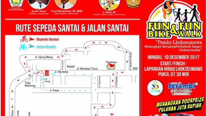 Ini Rute Fun Bike dan Fun Walk - Serambinews.com