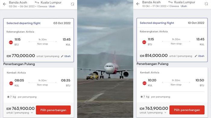 AirAsia Banda Aceh-Kuala Lumpur Mulai Terbang Senin Lusa, Harga Tiket Mulai Rp 700-an Ribu ...