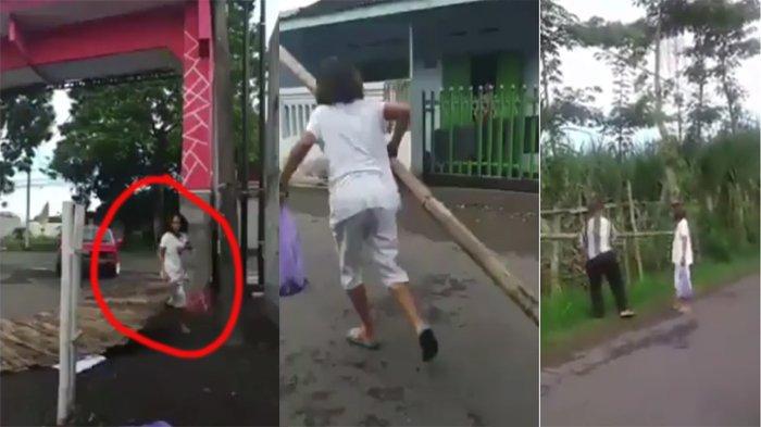 Viral Seorang Ibu Mengamuk Rusak dan Bongkar Portal Gang - Serambinews.com