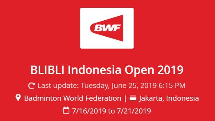 Hasil Drawing Badminton Indonesia Open 2019, Marcus/Kevin Dkk Hadapi ...
