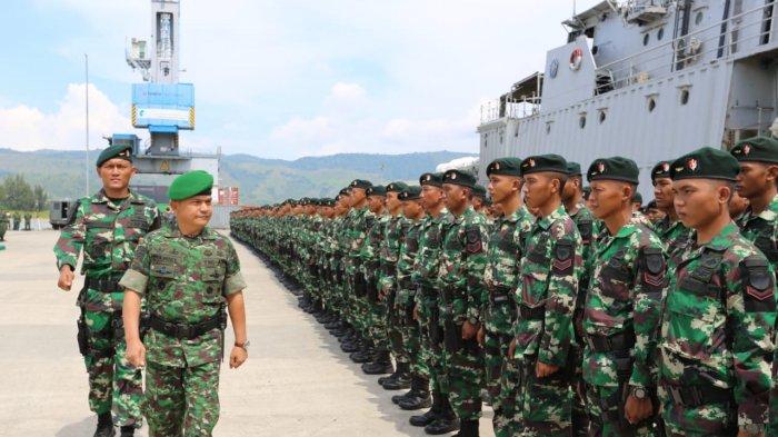 Kasdam IM Sambut Kedatangan Prajurit Yonif Raider 115/ML di Pelabuhan Malahayati - Serambinews.com