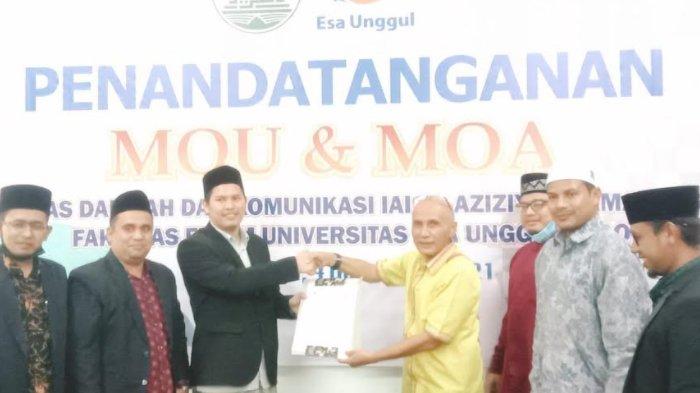 IAI Al Aziziyah Samalnga Tandatangani MoU dengan UEU Jakarta - Serambinews.com