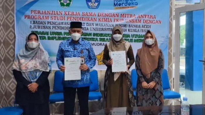 Tim Prodi Kimia FKIP Unsam Langsa dan Balai POM Banda Aceh Teken MoA ...
