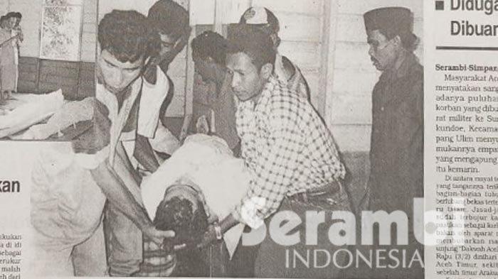 Kilas Balik 22 Tahun Tragedi Arakundo Idi Cut, Cendekiawan Unsyiah ...