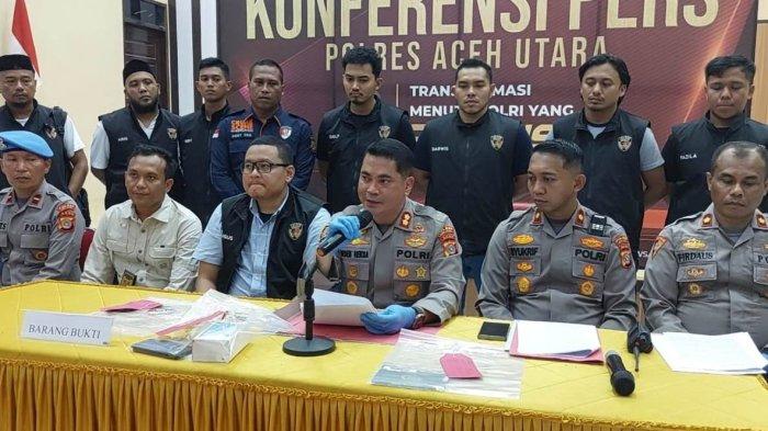 Ringkus Otak Pelaku, Polres Aceh Utara Amankan Delapan Sepmor dan Enam Tersangka Curanmor ...