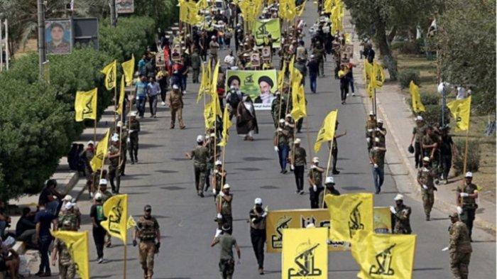 Milisi Syiah Berkonvoi di Baghdad Secara Terbuka, Lengkap dengan ...