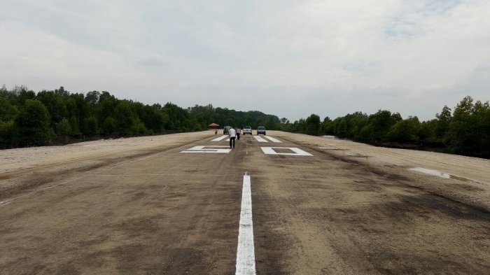 Ini Bentuk Landasan Pacu yang Dibangun di Langsa, Pesawat Irwandi ...