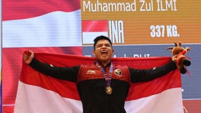 M Zul Ilmi, Peraih Medali Emas Angkat Besi dalam SEA Games Vietnam 2021 ...