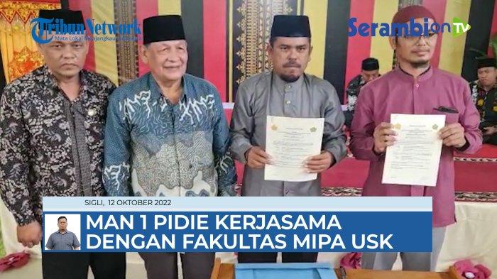 VIDEO MAN 1 Pidie Kerjasama Dengan Fakultas MIPA USK - Serambinews.com