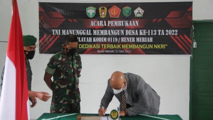 TMMD Ke-113 di Bener Meriah Resmi Dibuka - Serambinews.com