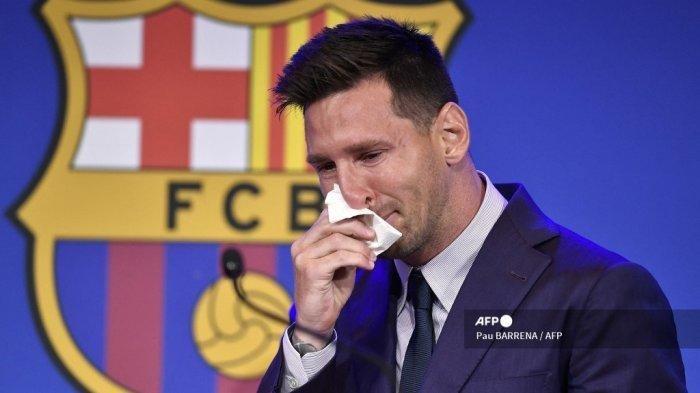 Messi Menangis - Serambinews.com