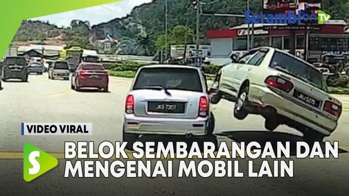 VIDEO Mobil Depannya Belok Sembarangan dan Mengenai Mobil Lain, Emak ...