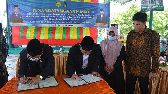 Unigha Sigli TekenMoU dan MoA dengan UIN Ar-Raniry, Sepakat Kerja Sama Bidang Tri Dharma PT ...